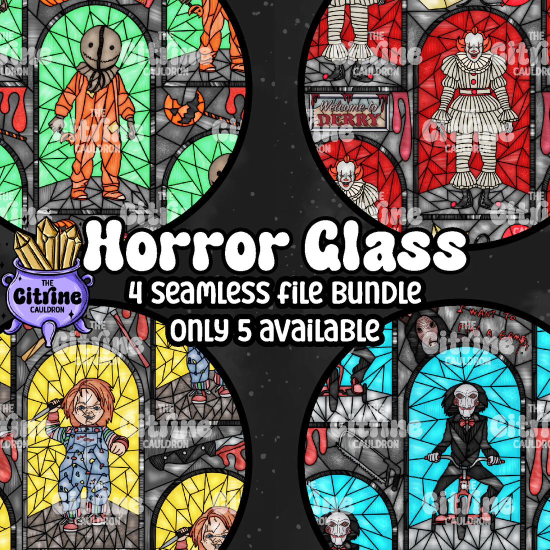 Horror Glass Part II - Seamless – The Citrine Cauldron